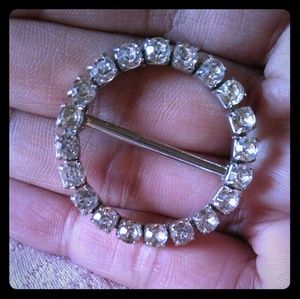 Accessories | Vintage Rhinestone Scarf Ring | Poshmark